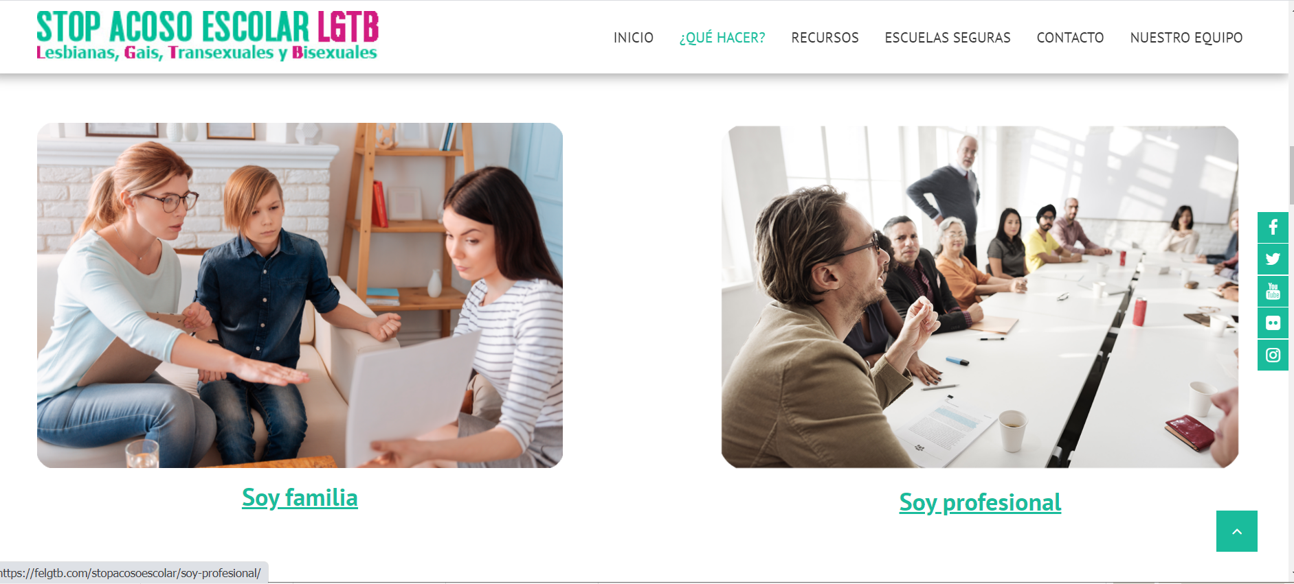 STOP ACOSO ESCOLAR LGTB - no discriminacion